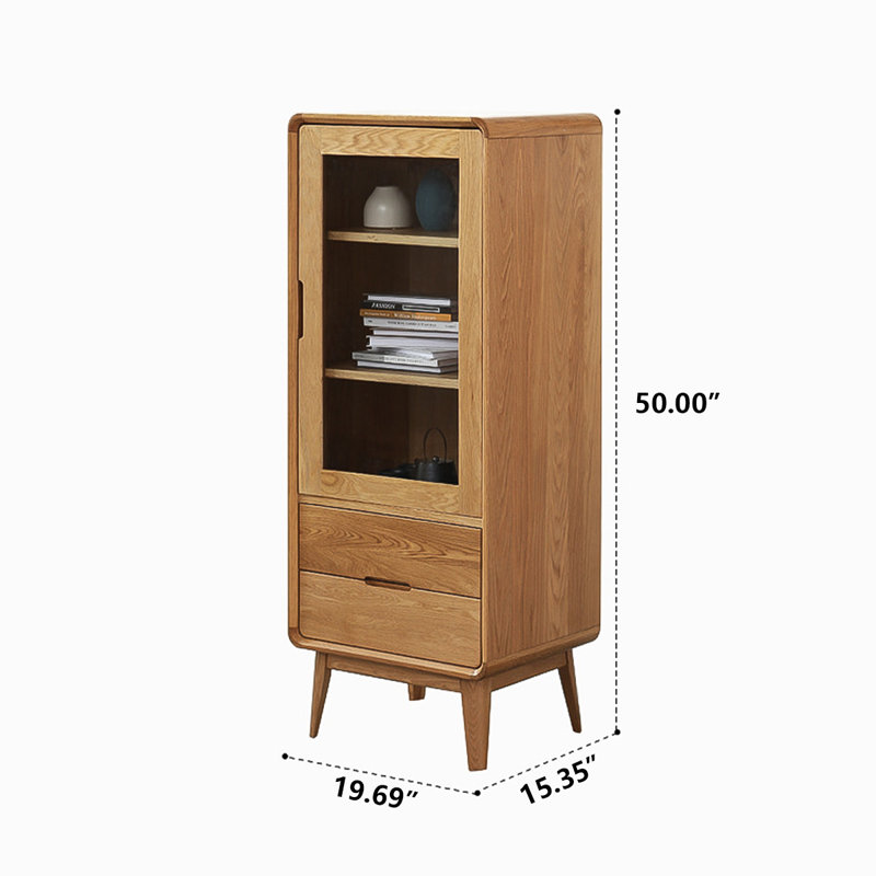 Corrigan Studio® Modern Minimalist Solid Wood Storage Cabinet | Wayfair